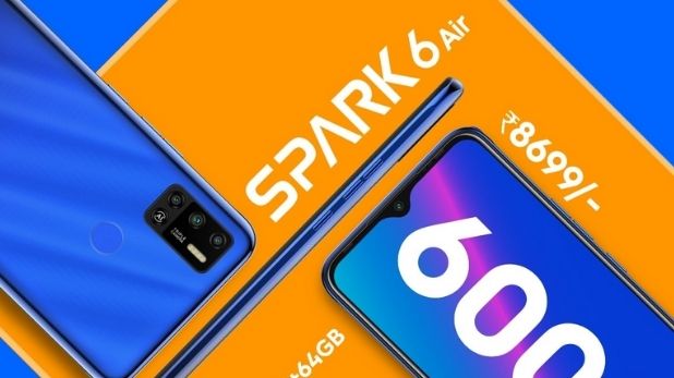 टेक्नो ने भारत में लॉन्च किया स्पार्क 6 एयर का नया वेरिएंट, कीमत सिर्फ ...