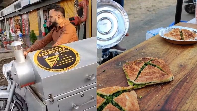 बुलेट पर सैंडविच बेचने निकलते हैं ये शख्स, कभी खाए नहीं होंगे ऐसे ...